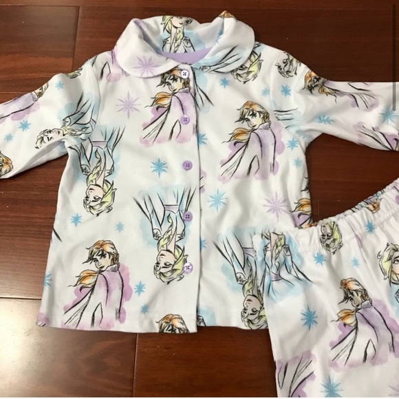 Disney | Pajamas | Disney Frozen Elsa Anna Cute Pajama Set | Poshmark